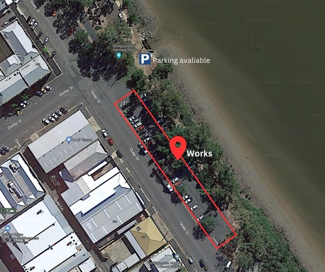 Weekday works for Quay Street carpark Rockhampton Regional Council