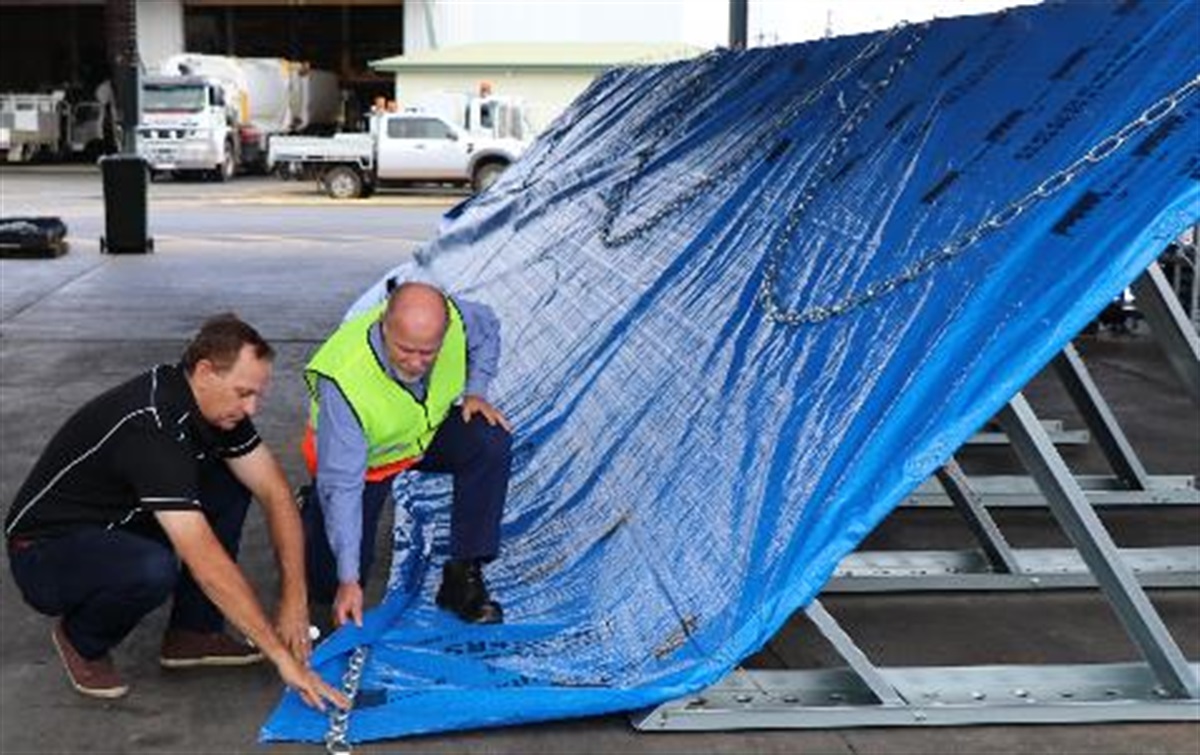 Flood barrier training to protect Rocky residents Rockhampton Regional ...