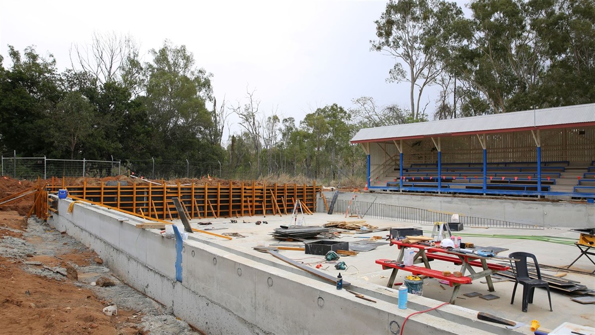 Works progressing on Mount Morgan pool Rockhampton Regional Council