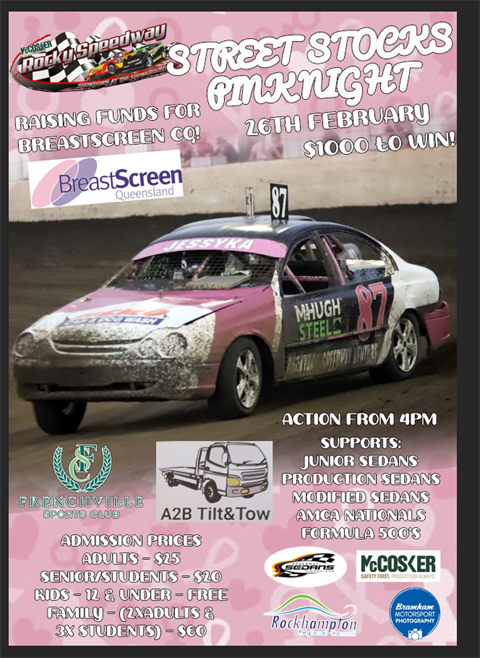 Rockhampton Speedway PINK NIGHT Rockhampton Regional Council