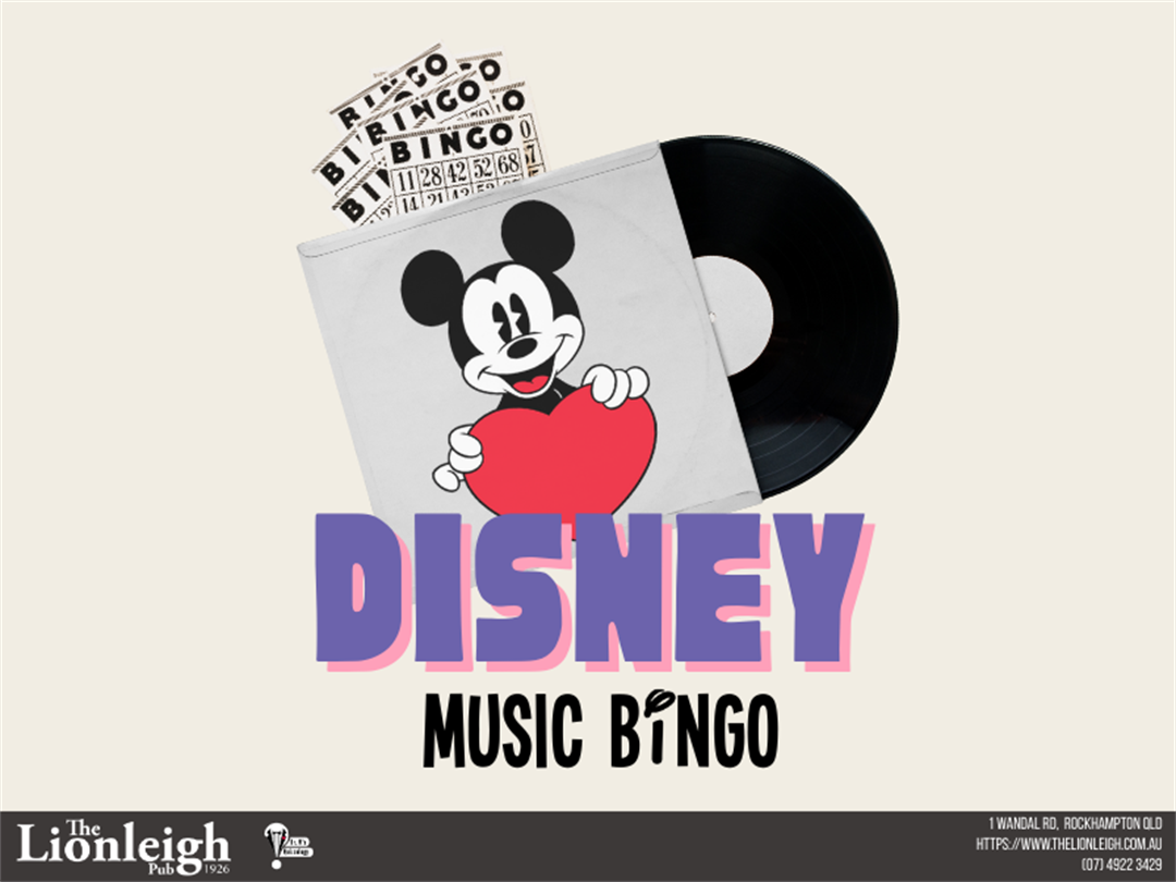 Disney Music Bingo Rockhampton Regional Council